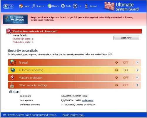 Ultimate System Guard – How to remove – Dedicated 2-viruses.com