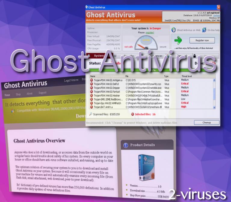 Ghost Antivirus - Dedicated 2-viruses.com