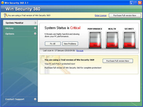 Win Security 360 - Dedicated 2-viruses.com