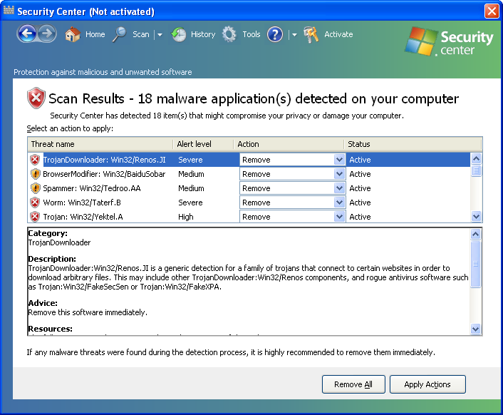 Security Center - Dedicated 2-viruses.com