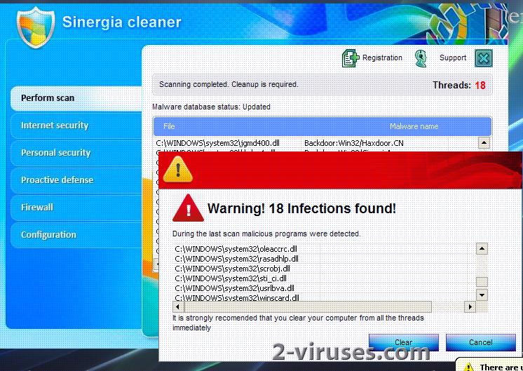 Sinergia Cleaner - Dedicated 2-viruses.com