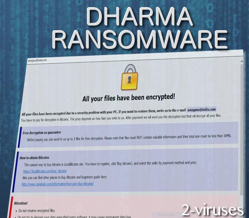 Dharma Ransomware - Malwarerid Dharma Ransomware - Malwarerid
