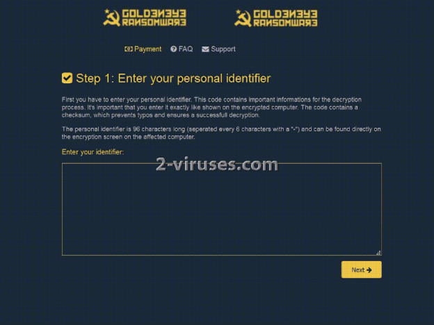 GoldenEye Ransomware - Dedicated 2-viruses.com