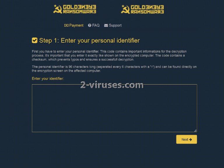GoldenEye Ransomware - Dedicated 2-viruses.com