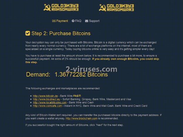 GoldenEye Ransomware - Dedicated 2-viruses.com