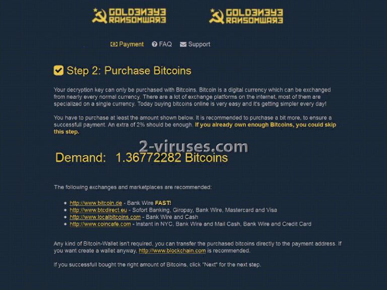 GoldenEye Ransomware - Dedicated 2-viruses.com