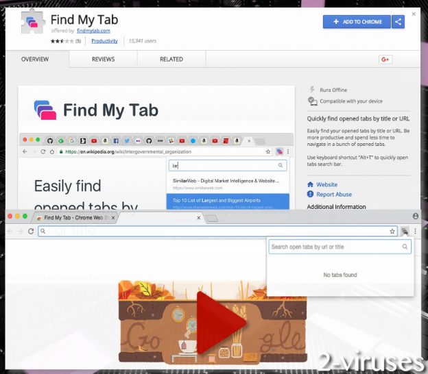 Find My Tab Ads - Dedicated 2-viruses.com