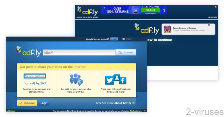 Adf.ly Redirect Virus - Dedicated 2-viruses.com