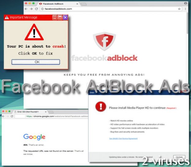 Facebook AdBlock Ads – How to remove – Dedicated 2-viruses.com