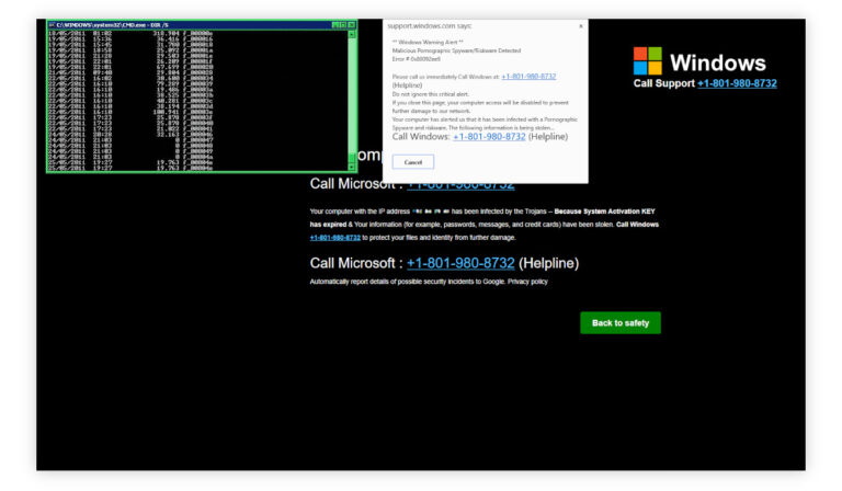 “Error 0x80072ee7” Tech Scam - Dedicated 2-viruses.com