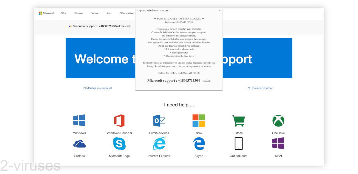 YOUR COMPUTER HAS BEEN BLOCKED Virus - Dedicated 2-viruses.com YOUR COMPUTER HAS BEEN BLOCKED Virus - Dedicated 2-viruses.com