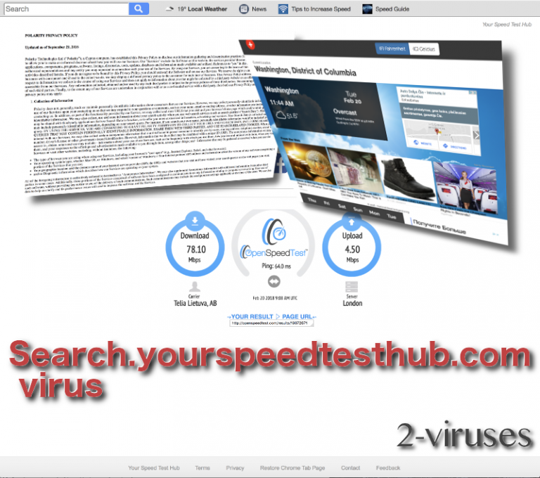 Search.yourspeedtesthub.com virus - Dedicated 2-viruses.com