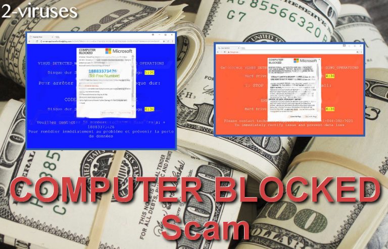 COMPUTER BLOCKED Scam - Dedicated 2-viruses.com