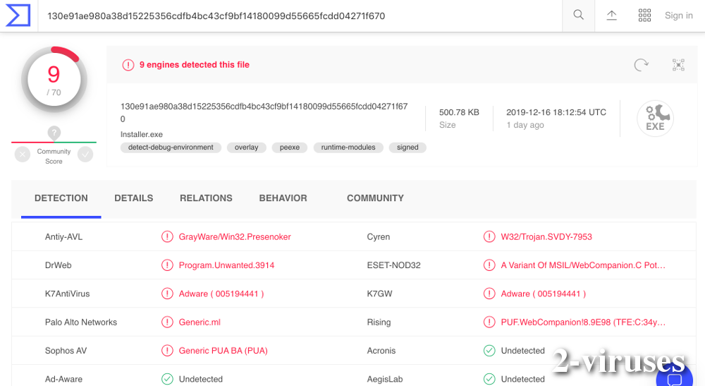 Web Companion – How to remove (Dec, 2019) – Dedicated 2-viruses.com