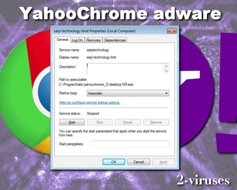 YahooChrome virus – How to remove – Dedicated 2-viruses.com