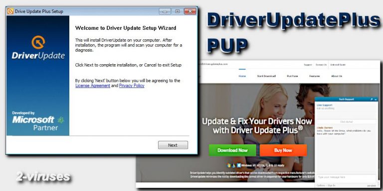 Driver Update Plus virus – How to remove – Dedicated 2-viruses.com