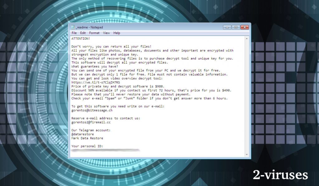 DJVU Virus (Ransomware) – How to remove – Dedicated 2-viruses.com