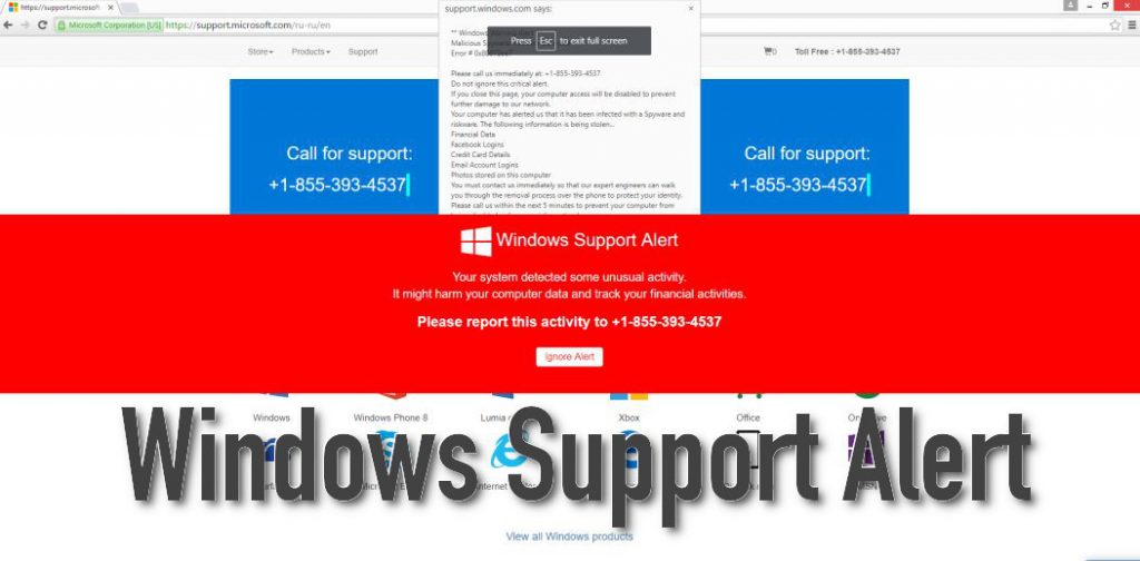 Windows Support Alert – How to remove – Dedicated 2-viruses.com