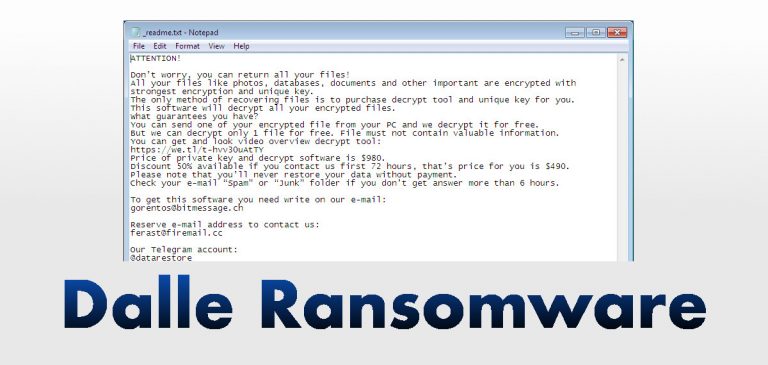 Dalle Ransomware – How to remove – Dedicated 2-viruses.com