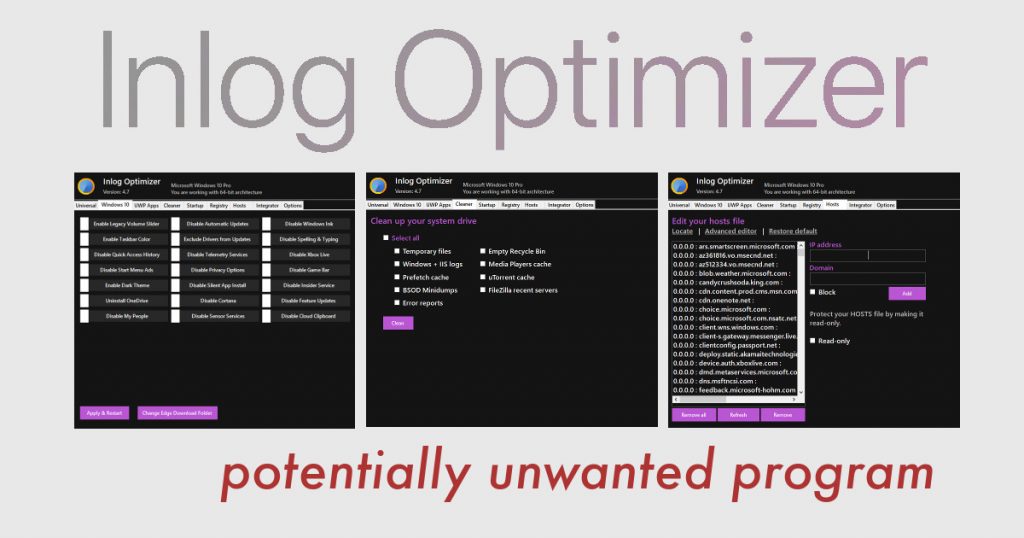 Inlog Optimizer – How to remove – Dedicated 2-viruses.com