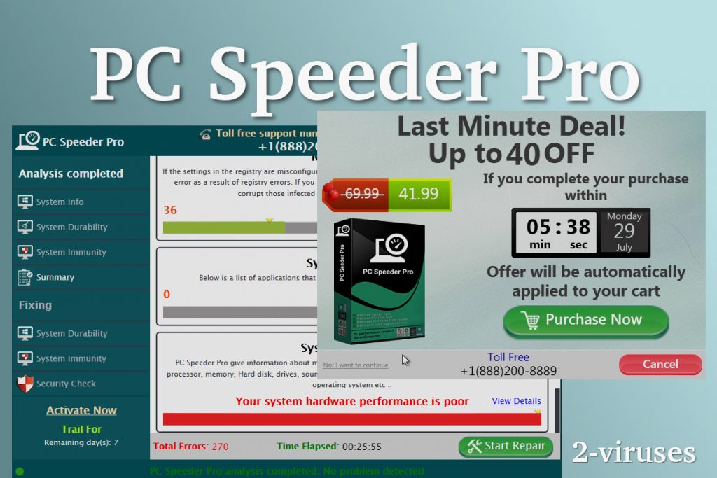 PC Speeder Pro PUP - Dedicated 2-viruses.com