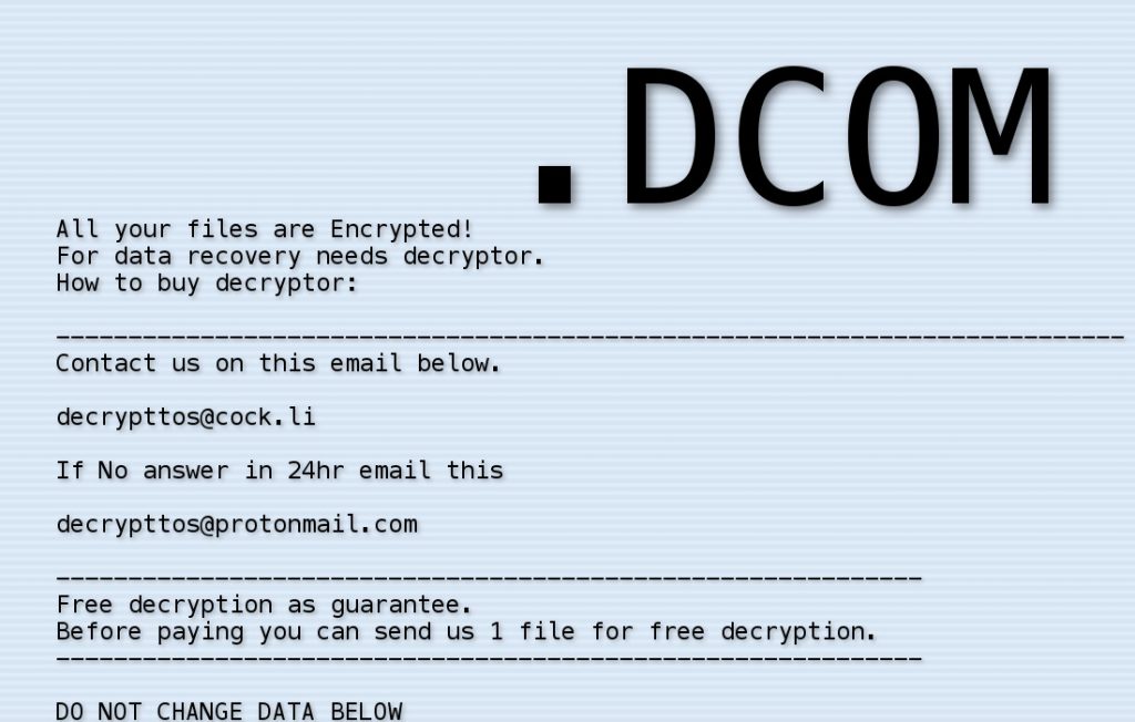 DCOM Virus – How to remove – Dedicated 2-viruses.com
