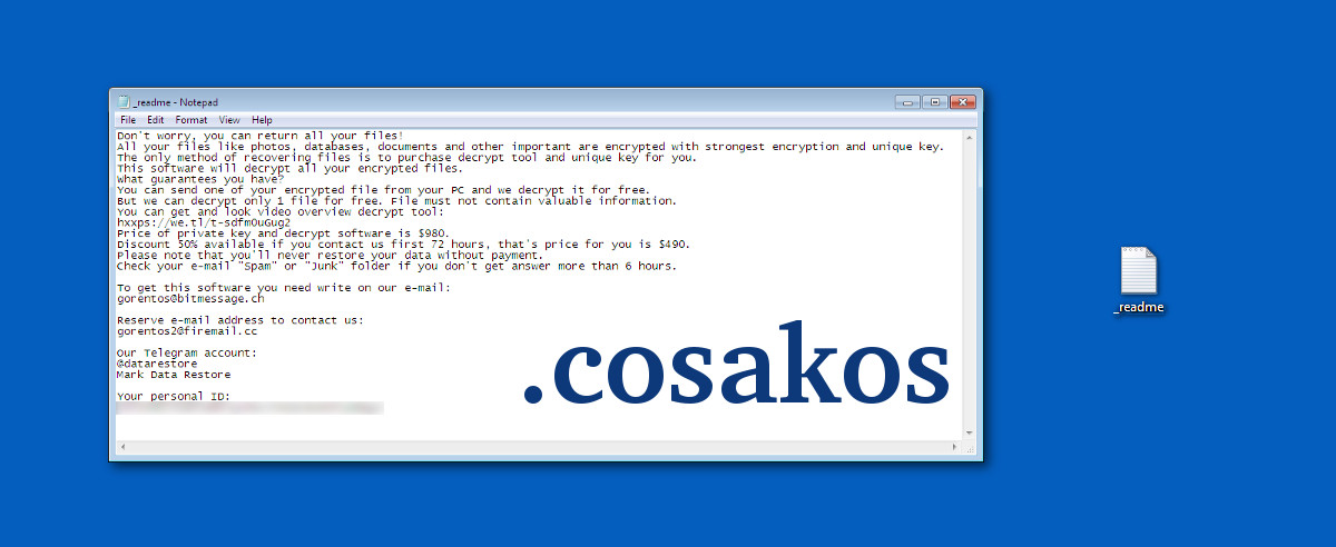 Cosakos Ransomware – How to remove – Dedicated 2-viruses.com Cosakos Ransomware – How to remove – Dedicated 2-viruses.com