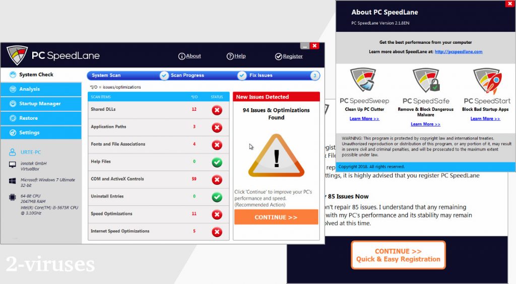 PC SpeedLane - Dedicated 2-viruses.com