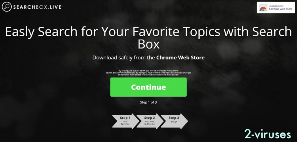 SearchBox Redirect - Dedicated 2-viruses.com