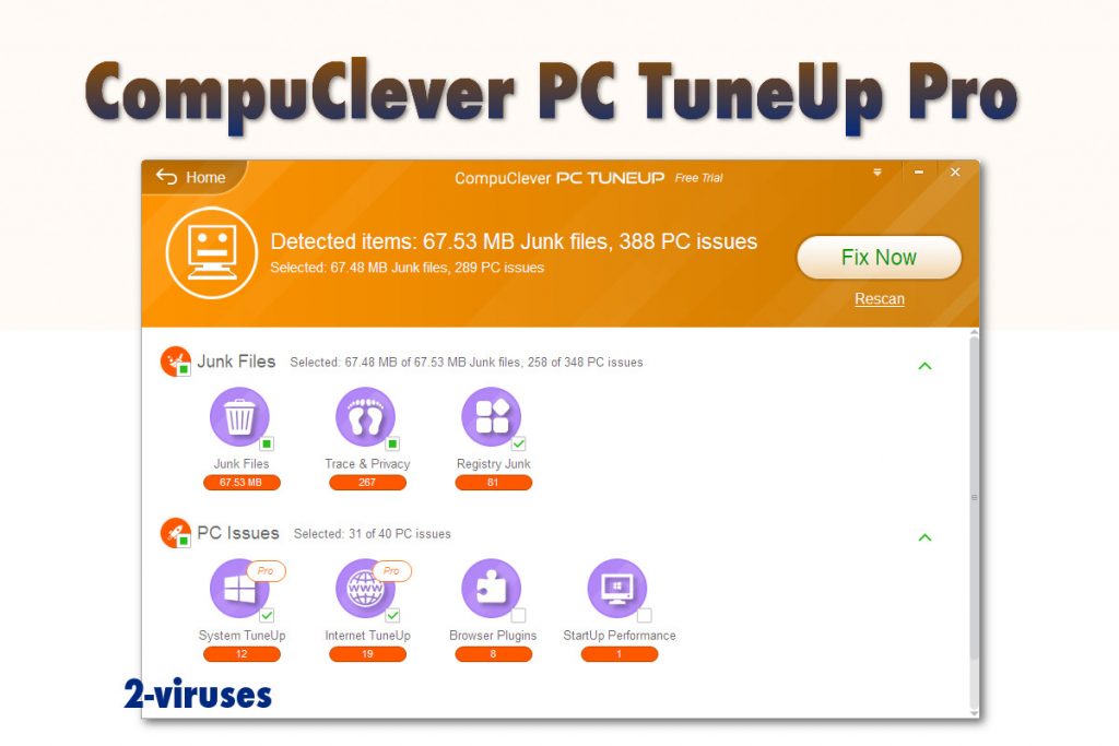 CompuClever PC TuneUp Pro – How to remove – Dedicated 2-viruses.com