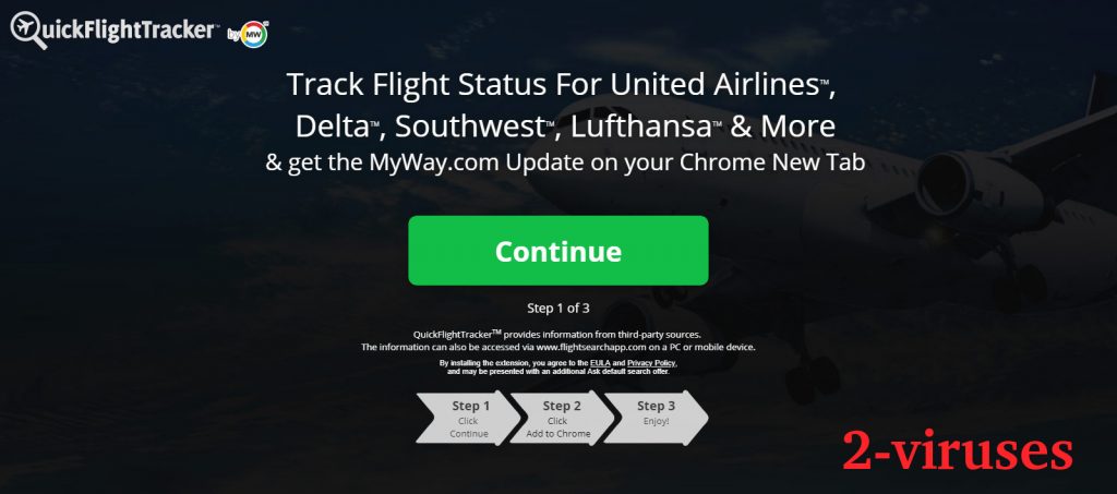 QuickFlightTracker New Tab - Dedicated 2-viruses.com