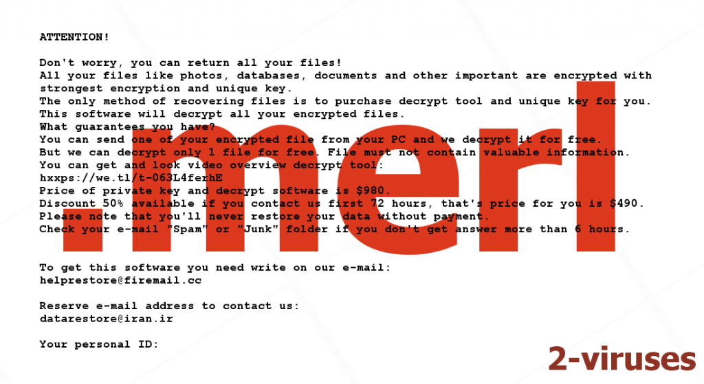 Merl File Virus – How to remove – Dedicated 2-viruses.com