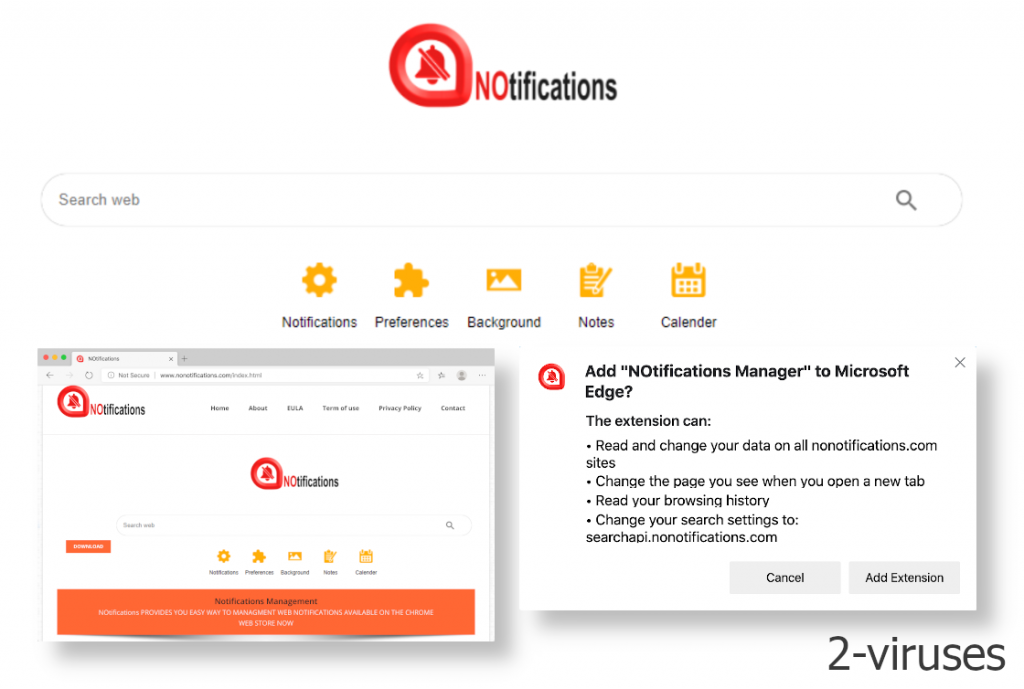 NOtifications Manager - Dedicated 2-viruses.com