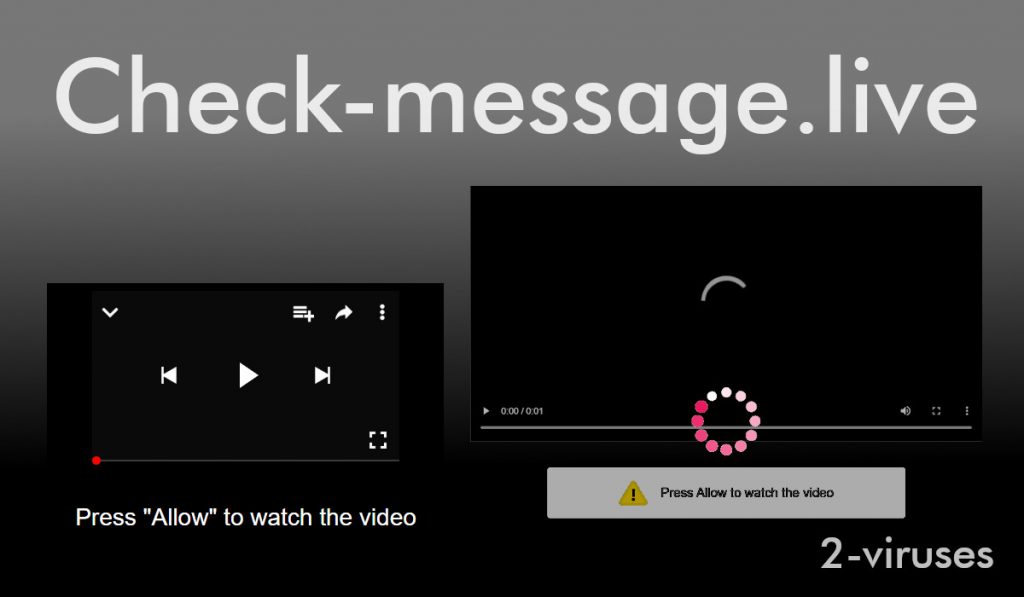 Check-message.live Pop-Up Ads - Dedicated 2-viruses.com