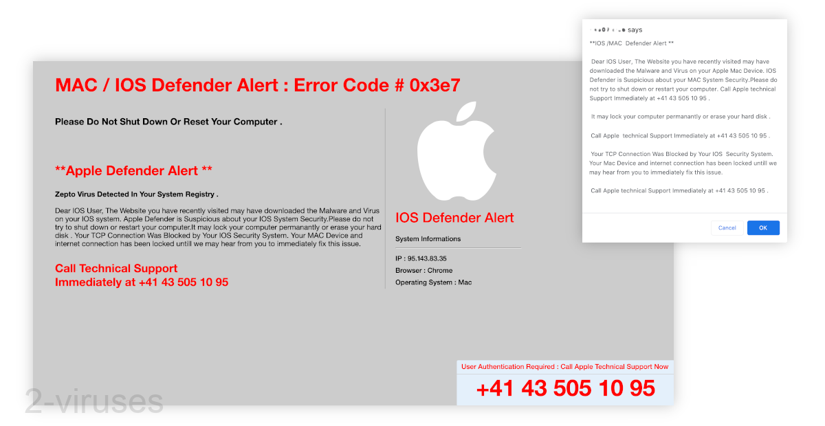 IOS /MAC Defender Alert – Tech Support Scam – How to remove – Dedicated ... IOS /MAC Defender Alert – Tech Support Scam – How to remove – Dedicated ...