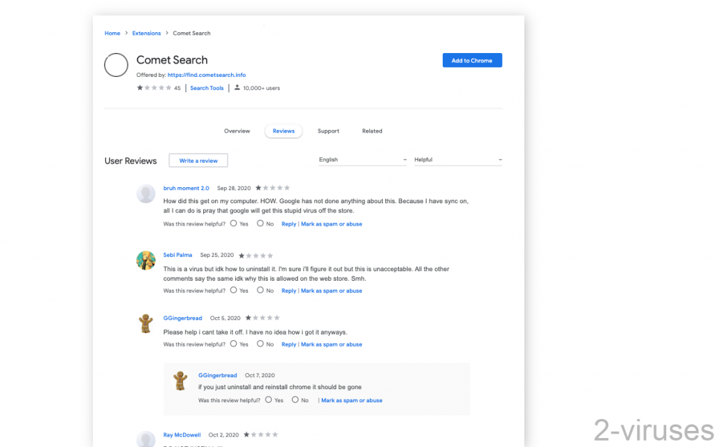 Comet Search - Dedicated 2-viruses.com
