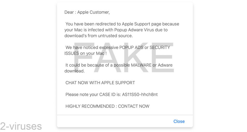 Contact-apple.net Fake Support - Dedicated 2-viruses.com