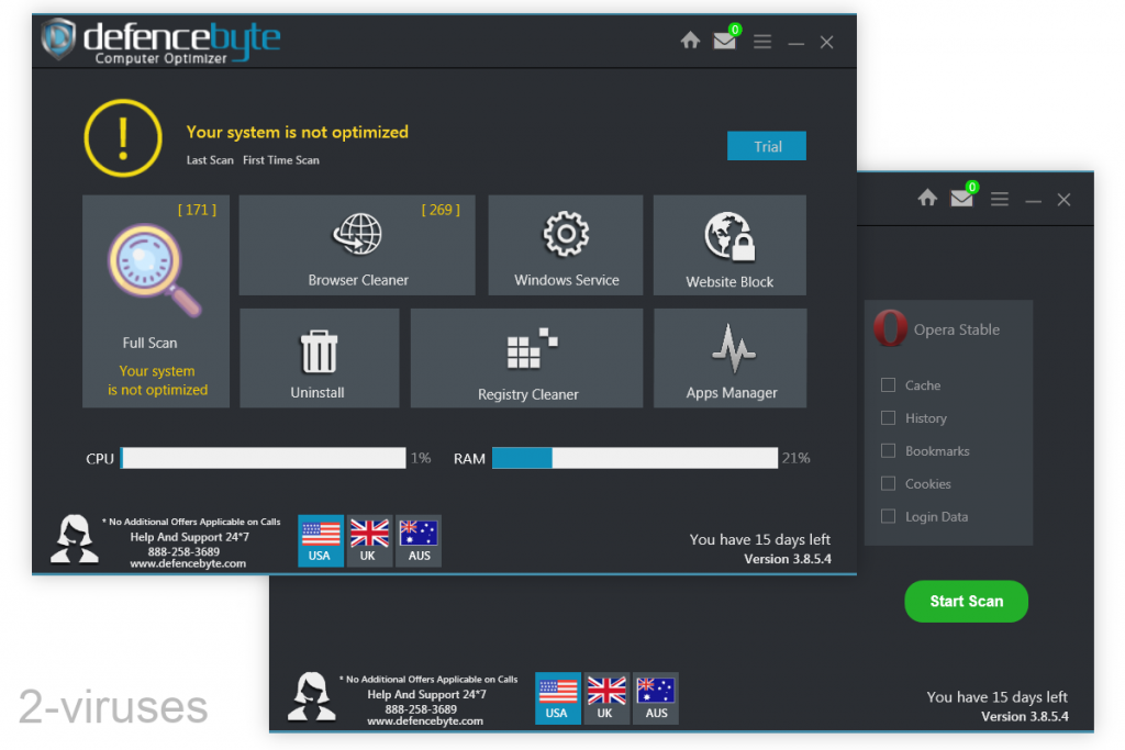 Defencebyte Computer Optimizer - Dedicated 2-viruses.com