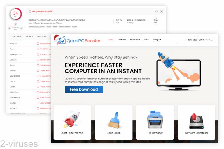 Quick PC Booster – How to remove – Dedicated 2-viruses.com