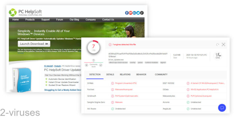 PC HelpSoft Driver Updater - Dedicated 2-viruses.com