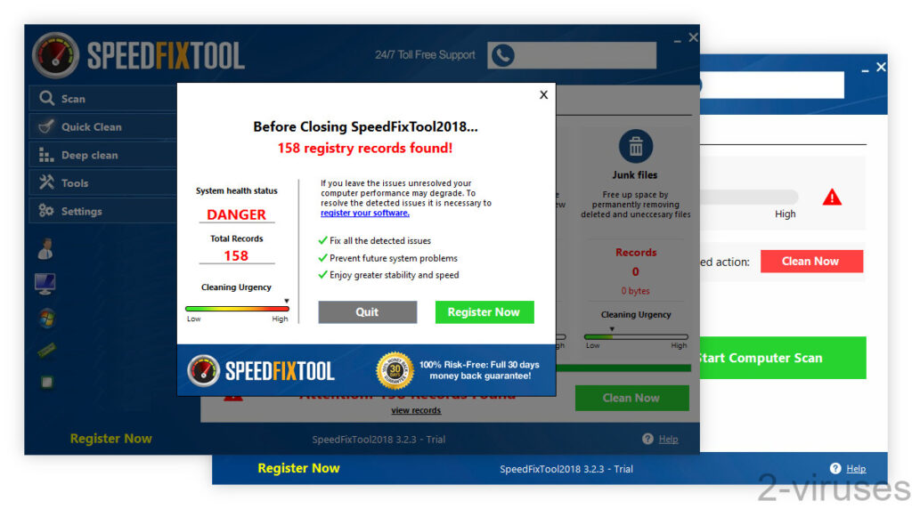 SpeedFixTool Virus – How to remove – Dedicated 2-viruses.com