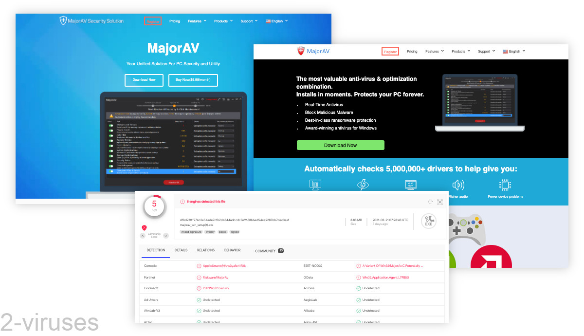 MajorAV Potentially Unwanted Program - Dedicated 2-viruses.com MajorAV Potentially Unwanted Program - Dedicated 2-viruses.com