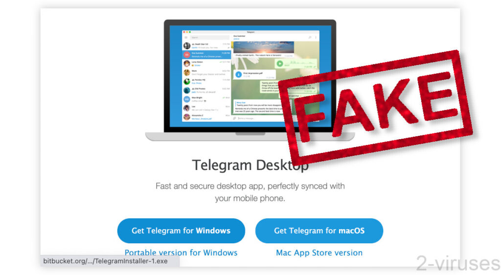 Telegramdesktop Virus - Dedicated 2-viruses.com