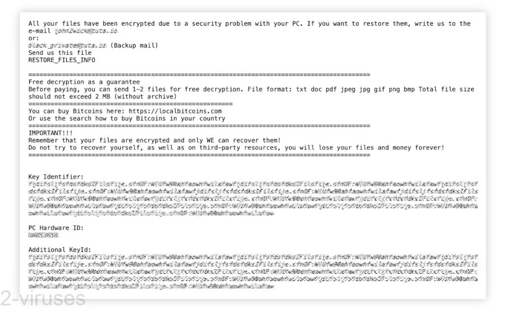 Thanos Ransomware - Dedicated 2-viruses.com