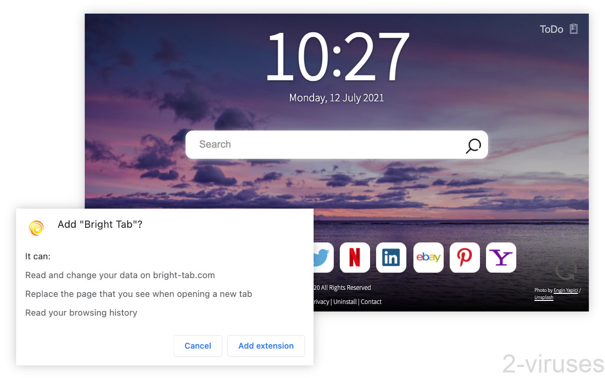 Bright Tab Redirects – How to remove – Dedicated 2-viruses.com Bright Tab Redirects – How to remove – Dedicated 2-viruses.com