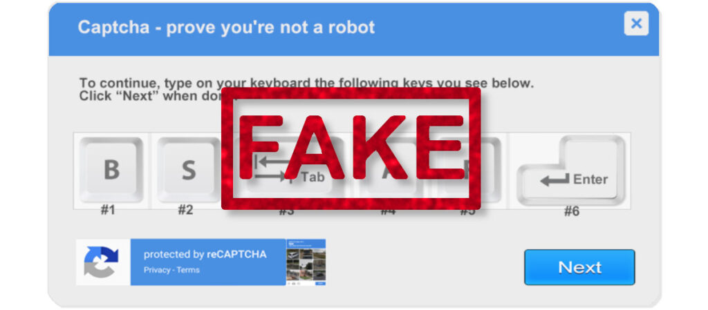 Fake Keyboard Captcha Downloads a Trojan - Dedicated 2-viruses.com